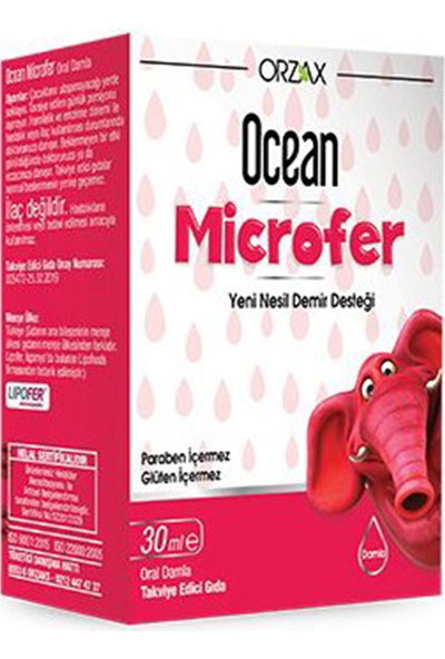 Orzax Ocean Microfer Yeni Nesil Demir Desteği 30 ml