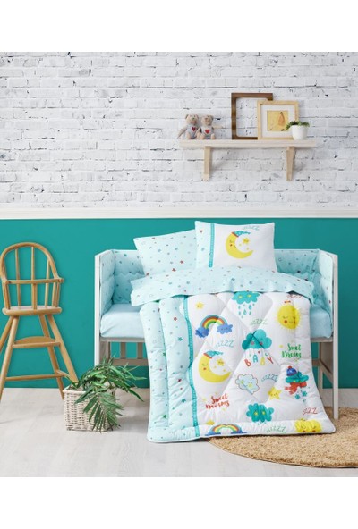 Cotton Box Bebek Uyku Seti Tatlı Rüyalar Mint Cotton Box Bebek Uyku Seti Tatlı Rüyalar Mint
