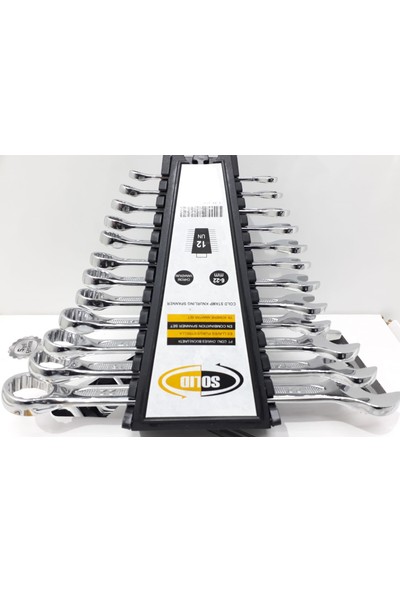 Solid Düz Yıldız Anahtar Takımı 12'li