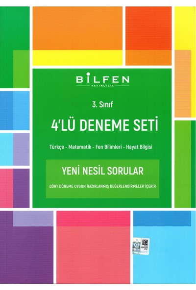 Bilfen Yayıncılık 3.Sınıf 4'Lü Deneme Seti