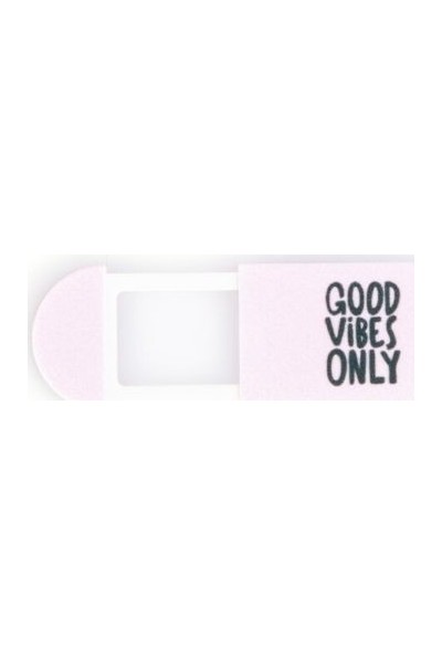 Funsylab Kamera Kapatıcı Good Vibes Only Pembe Funsylab Kamera Kapatıcı Good Vibes Only Pembe