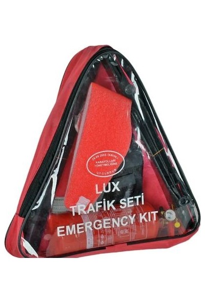 Poyraz Yangın Üçgen Trafik Seti Muayene Uyumlu 4 Yıllık Yangın Tüplü