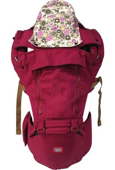 Babyhope Bh 4040 Premium Bel Destekli Bebek Kangurusu - Kırmızı