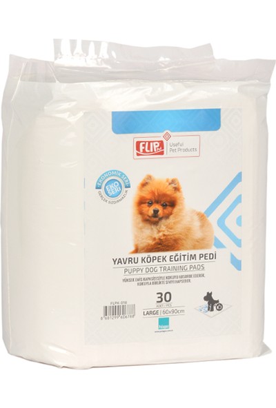 Flip Köpek Eğitim Çiş Pedi 60*90 cm (30'lu Paket) Flip Köpek Eğitim Çiş Pedi 60*90 cm (30'lu Paket)