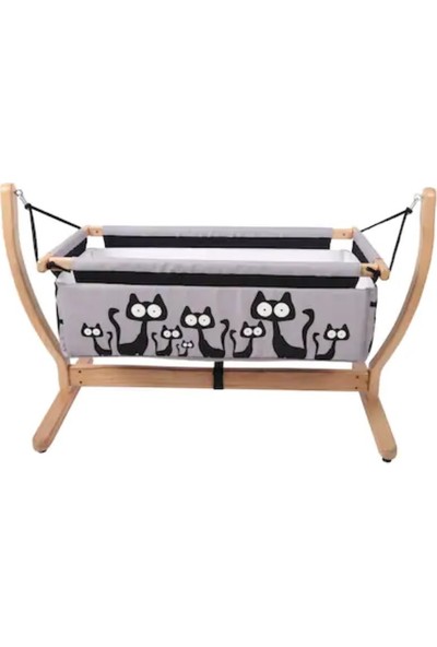 Makeart Baby Ahşap Hamak Beşik 00103