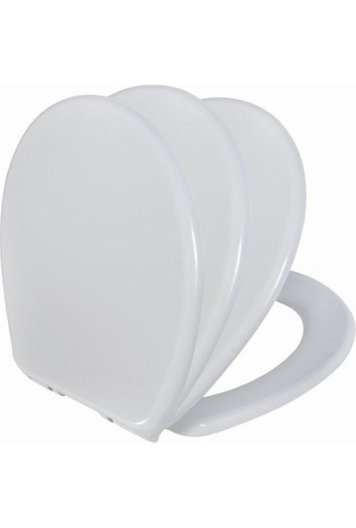 Tem Amortisörlü Klozet Kapağı Soft Yavaş Kapanan 41214