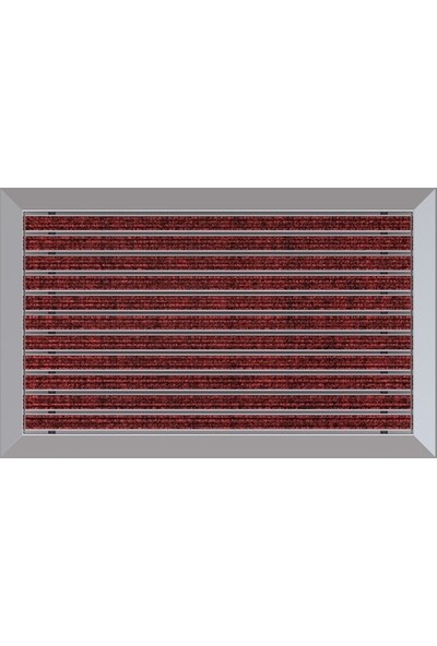 Arfen Halı Üst Yüzeyli Alüminyum Kırmızı Paspas 60 x 90 cm