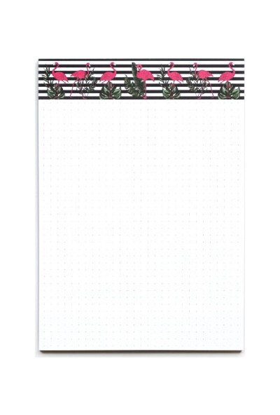 Pulp Pink Flamingos Noktalı Notepad (A5)