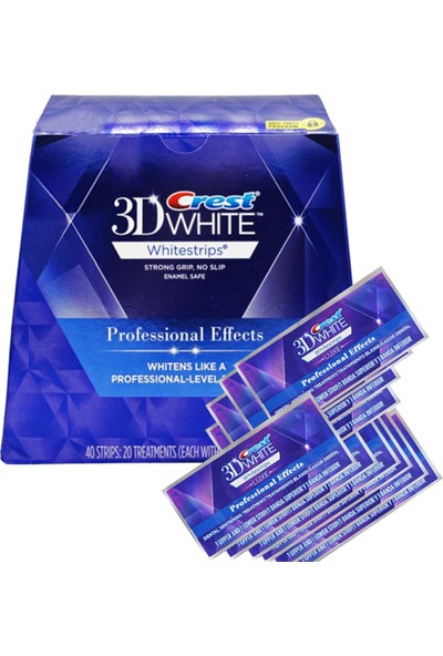 Crest 3D White Professıonal Effects Diş Beyazlatma Bandı 20 Bant Crest 3D White Professıonal Effects Diş Beyazlatma Bandı 20 Bant