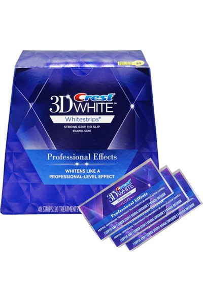 Crest 3D White Professıonal Effects Diş Beyazlatma Bandı 6 Bant (3 paket) Crest 3D White Professıonal Effects Diş Beyazlatma Bandı 6 Bant (3 paket)