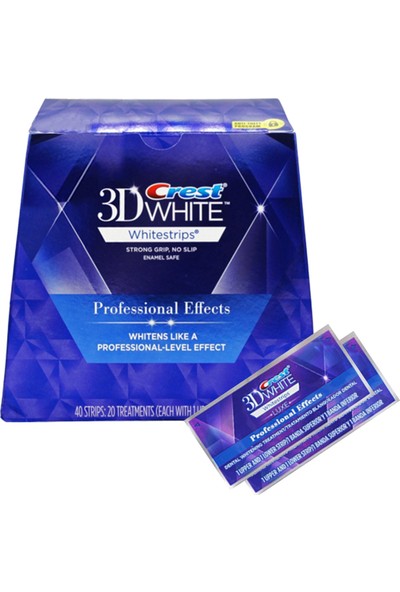 Crest 3D White Professıonal Effects Diş Beyazlatma Bandı 4 Bant (2 paket) Crest 3D White Professıonal Effects Diş Beyazlatma Bandı 4 Bant (2 paket)