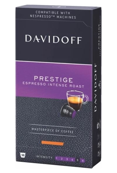 Davidoff Prestige Espresso Intense Roast Nespresso Uyumlu Kapsül Kahve 10 Adet Davidoff Prestige Espresso Intense Roast Nespresso Uyumlu Kapsül Kahve 10 Adet