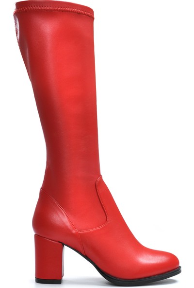 Vizon Kadın Kırmızı Çizme VZN19-135K