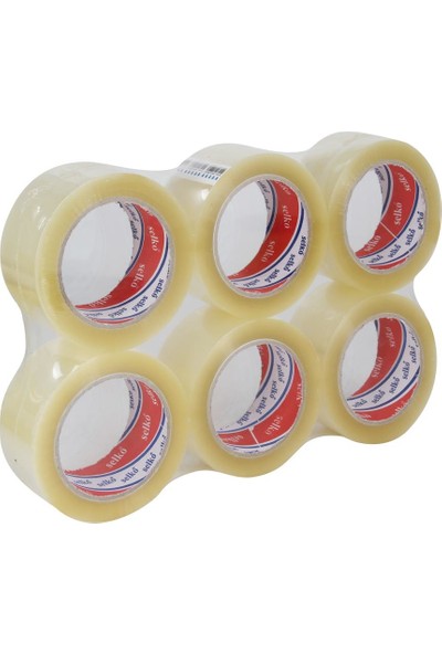 Selko 45x100 Hotmelt Koli Bandı Şeffaf 6 Adet Selko 45x100 Hotmelt Koli Bandı Şeffaf 6 Adet
