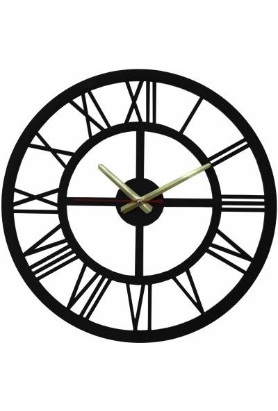 Faa Home Ofis Duvar Saati Klasik Roma Rakamlı 50cm Metal Siyah Mat Boya Faa Home Ofis Duvar Saati Klasik Roma Rakamlı 50cm Metal Siyah Mat Boya