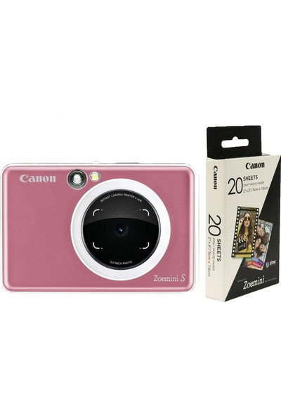 Canon Zoemini S - Pembe Altın & 20'li Fotoğraf Kağıdı