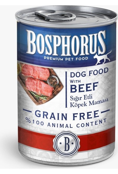 Bosphorus Tahılsız Sığır Etli Köpek Maması - 6'lı