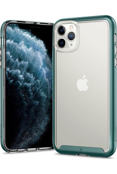 Caseology by Spigen Apple iPhone 11 Pro Kılıf Skyfall Midnight Green - ACS00400 Caseology by Spigen Apple iPhone 11 Pro Kılıf Skyfall Midnight Green - ACS00400