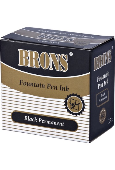 Brons Yazı Mürekkebi Siyah 35 cc