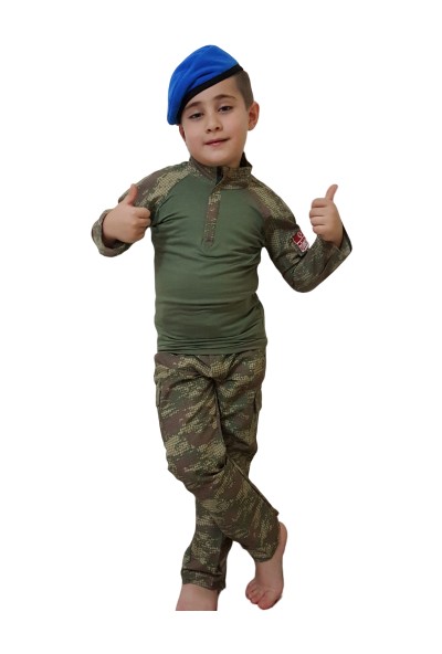 Deha Moda Bordo Bereli Çocuk Asker Kıyafeti Kostümü 7 - 8 Yaş Deha Moda Bordo Bereli Çocuk Asker Kıyafeti Kostümü 7 - 8 Yaş