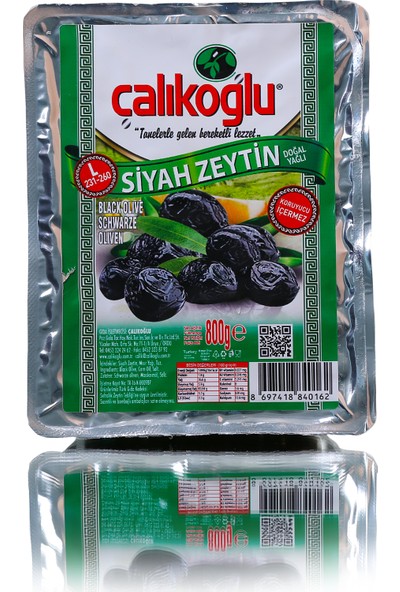 Çalıkoğlu Gemlik Siyah Zeytin 800 gr (231-260) L Çalıkoğlu Gemlik Siyah Zeytin 800 gr (231-260) L