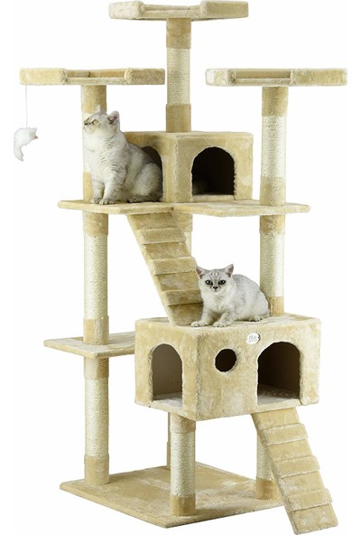 Markareyonu Catroom 3 Kedi Tırmalama ve Oyun Evi