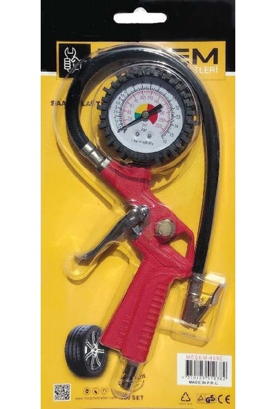 Meşem Basınç Göstergeli Lastik Şişirme Tabancası Hava Saati Ölçme Meşem Basınç Göstergeli Lastik Şişirme Tabancası Hava Saati Ölçme