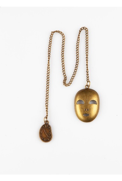 Dünyadan Hediyeler Metal Tiyatro Maske Kitap Ayracı Zincir