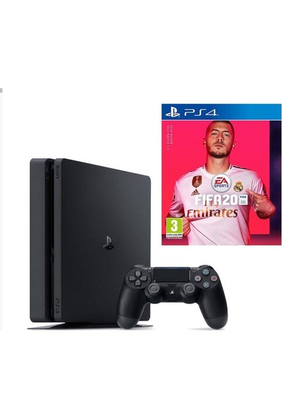 Sony Playstation 4 500 GB Slim + Dualshock 1 Kol + Fifa 20 Sony Playstation 4 500 GB Slim + Dualshock 1 Kol + Fifa 20