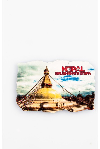 Dünyadan Hediyeler Nepal Boudhanath Stupa Fresco Magnet