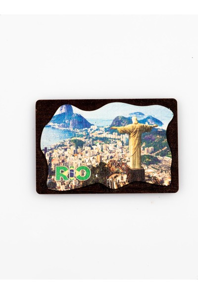 Dünyadan Hediyeler Brezilya Rio de Janeiro Temalı Deri Magnet Ahşap Tabaka Dünyadan Hediyeler Brezilya Rio de Janeiro Temalı Deri Magnet Ahşap Tabaka