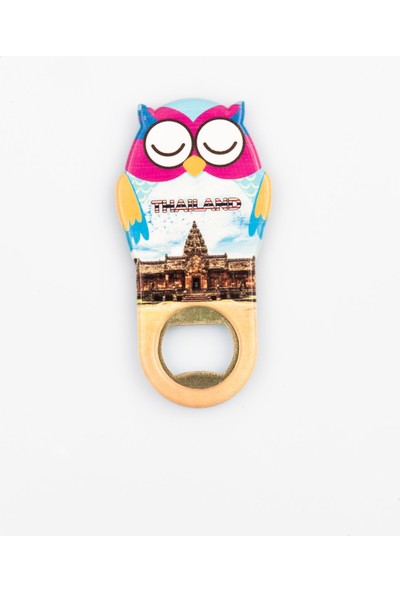 Dünyadan Hediyeler Tayland Temalı Baykuş Magnet Kapak Açacak Dünyadan Hediyeler Tayland Temalı Baykuş Magnet Kapak Açacak