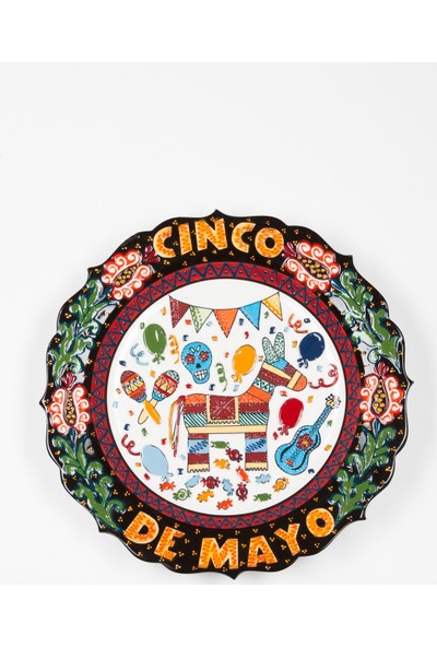 Dünyadan Hediyeler Seramik Tabak Cinco De Mayo 30 cm No.1