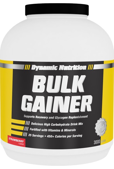 Dynamic Nutrition Bulk Gainer 3000 gr Çilek Dynamic Nutrition Bulk Gainer 3000 gr Çilek