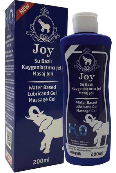 Joy Su Bazlı Kayganlaştırıcı 200 ml Kokusuz ve Aromasız Masaj Jeli