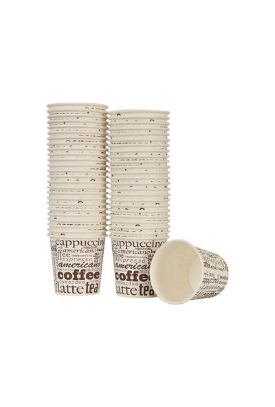 Paper Cup Büyük Karton Bardak 7 Oz 100'lü Paket Paper Cup Büyük Karton Bardak 7 Oz 100'lü Paket