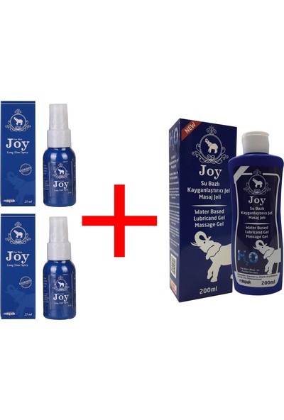 Joy Sprey 2'li + Joy Su Bazlı Kayganlaştırıcı Masaj Jeli 200 ml