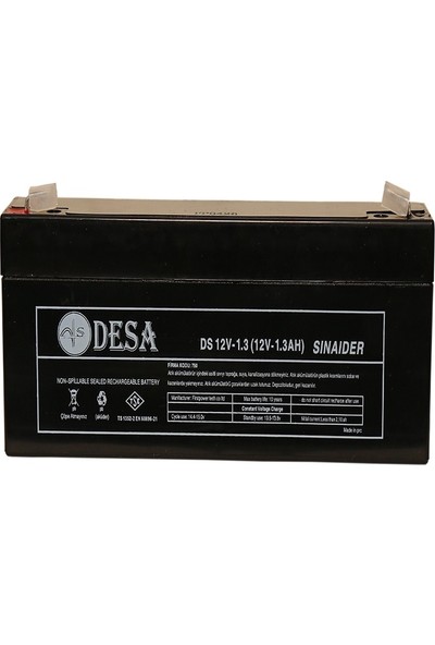 Desa 12 Volt 1.3A Asansör ve Ups Aküsü