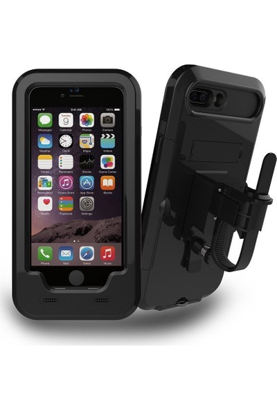 Knmaster Iphone 7 / 8 Plus Telefonlara Uyumlu Su Geçirmez Motosiklet Bisiklet Telefon Tutucu