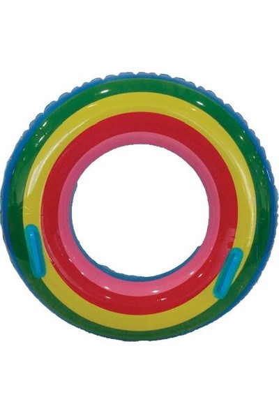 Bermuda Simit 90 Cm Gökkuşağı Desenli Tututnmalı Bermuda 1710008