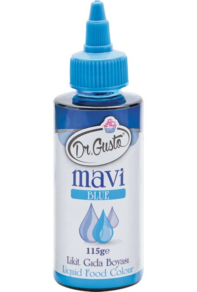 Dr Gusto Mavi Su Bazlı Likit Gıda Boyası 115 gr Dr Gusto Mavi Su Bazlı Likit Gıda Boyası 115 gr