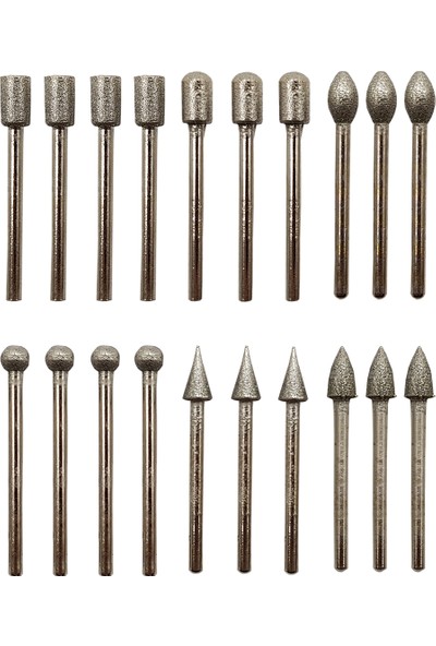 Merttools Elmas Camcı Taşcı Gravür Freze Taşlama Uç Seti 20'li Merttools Elmas Camcı Taşcı Gravür Freze Taşlama Uç Seti 20'li
