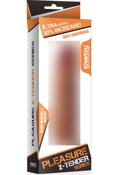Lovetoy X- Tender Realistik Dokulu 5cm Uzatmalı Penis KILIFI-LV1053B