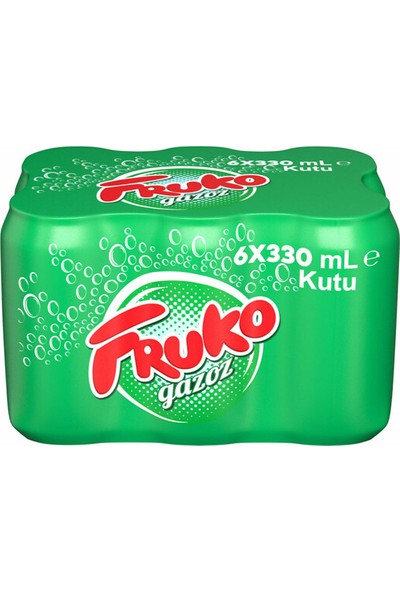 Fruko Gazoz Kutu 6x330 ML Fruko Gazoz Kutu 6x330 ML
