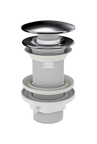 İzyapi Klick Klack Taşmasiz Bas Aç Metal Lavabo Sifonu