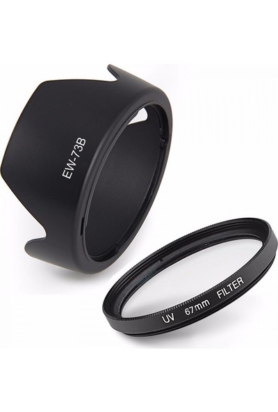 BandB Canon 18-135mm Lens Için 67mm Uv Filtre ve Ew-73 Parasoley BandB Canon 18-135mm Lens Için 67mm Uv Filtre ve Ew-73 Parasoley