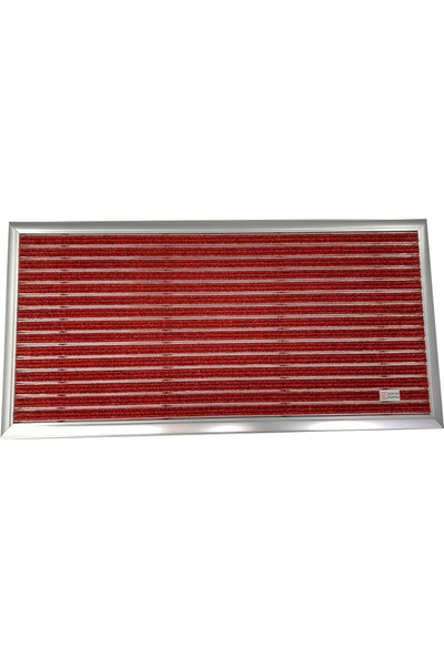 Sermat Alüminyum Çerçeveli Metal Halı Fitilli Kapı Paspası - 46 x 69 cm Bordo Sermat Alüminyum Çerçeveli Metal Halı Fitilli Kapı Paspası - 46 x 69 cm Bordo