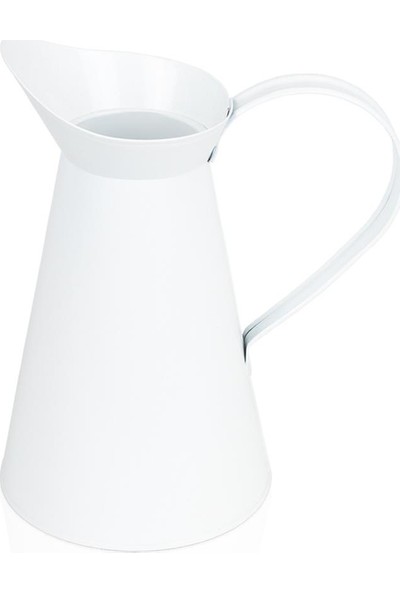 Çiçekmisin İtalyan Style Vazo Saksı Beyaz