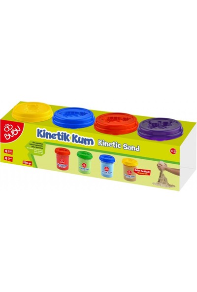 Bu-Bu 4 Renk Kinetik Kum - 200 gr