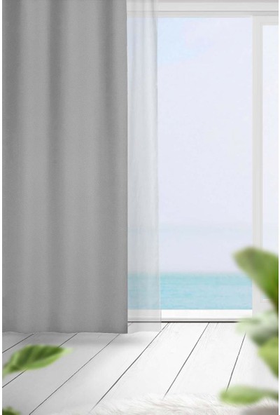 Premier Home Fon Perde Gri 140X270 Tek Kanat Premier Home Fon Perde Gri 140X270 Tek Kanat